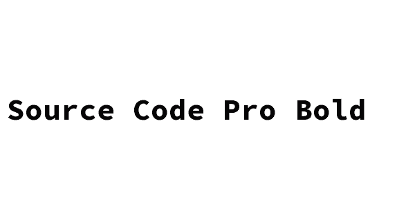 Source Code Pro Bold